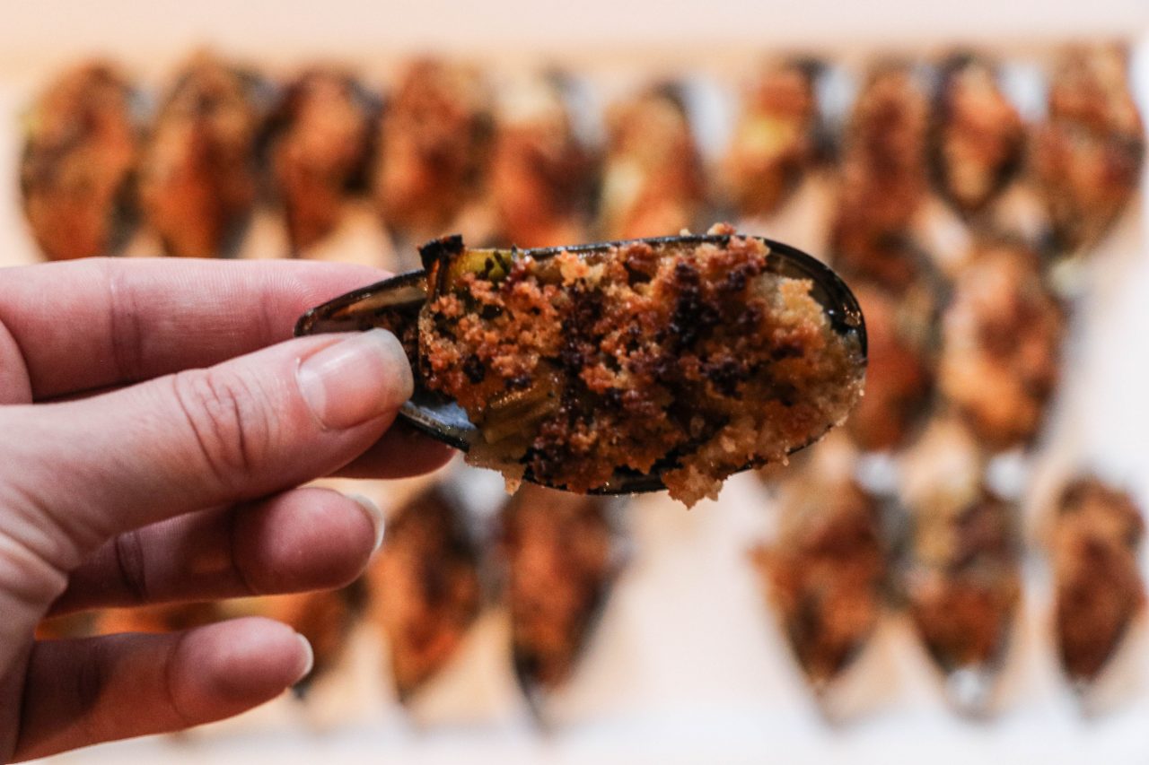 Creamed Mussels on the Half Shell • Harbor Fish Market